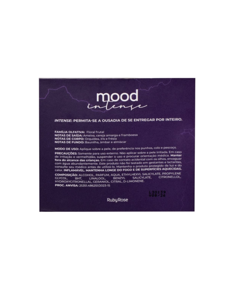 Perfume Mood Intense Ruby Rose - Loja DB Makeup